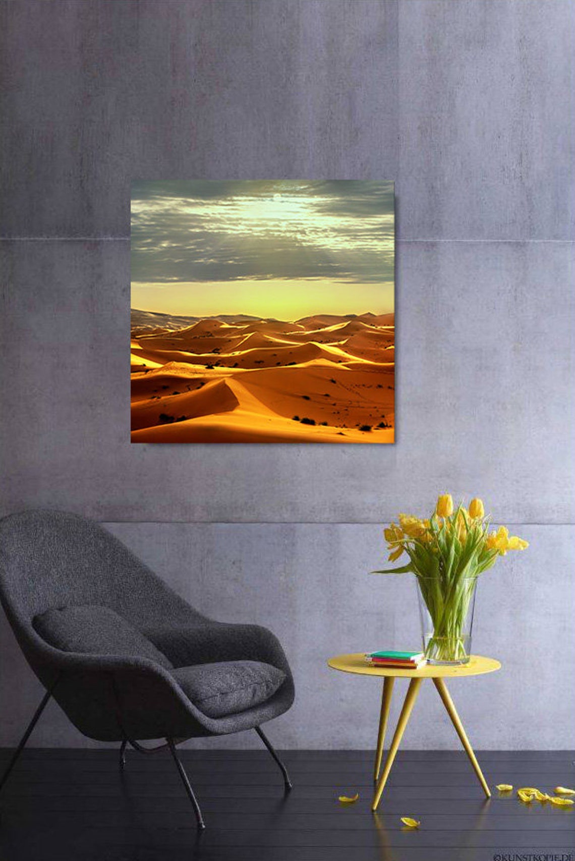 Desert and Clouds Printable Sahara Square Print Instant - Etsy