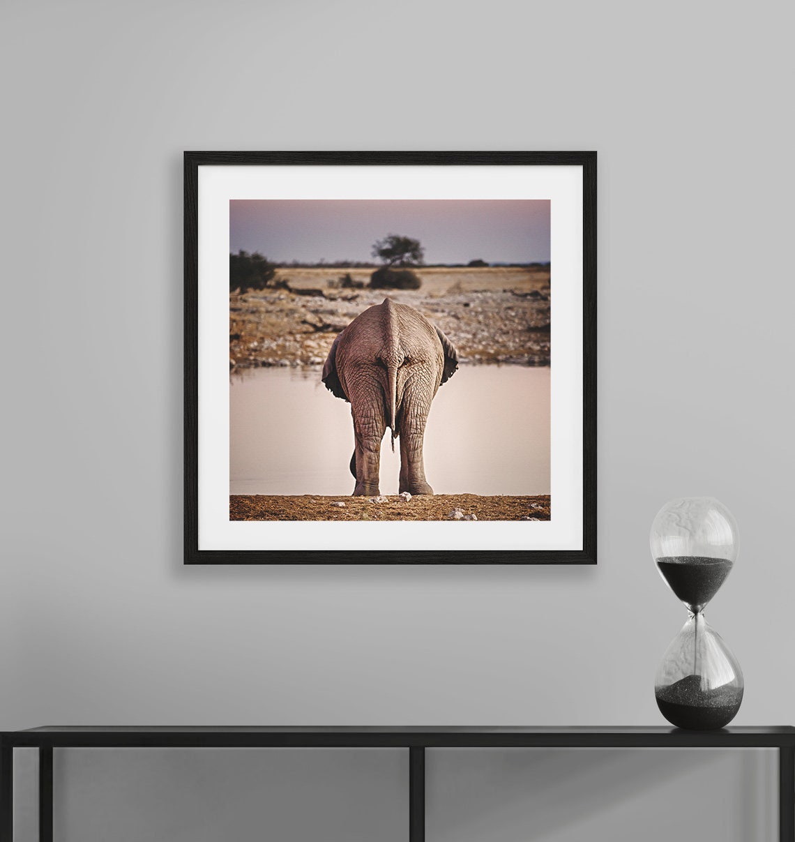 Square Animal Print Elephant Printable African Animal - Etsy