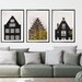 Amsterdam Printable Classic Dutch Buildings Wall Art Set of - Etsy