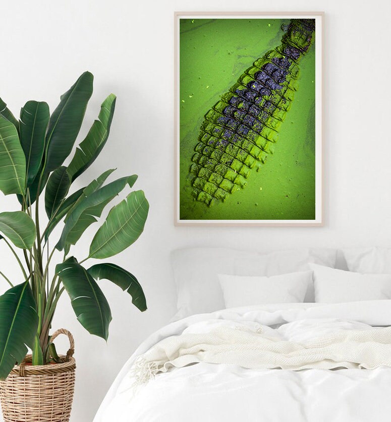 Crocodile Printable Wall Art, Crocodile Skin Minimalist Print, Animal ...