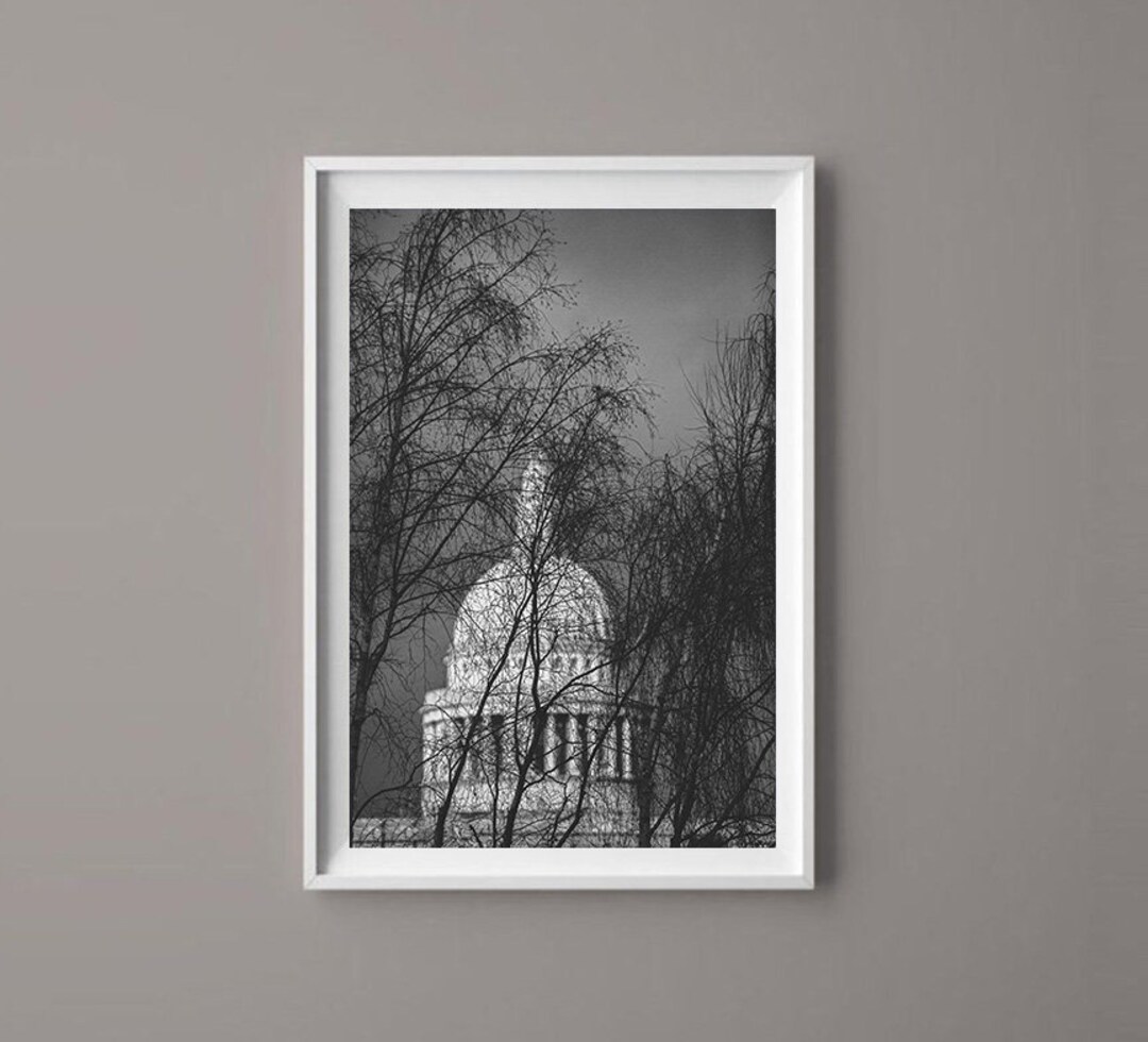 London Printable, St Paul's Cathedral Poster, Christian Cathedral Wall ...