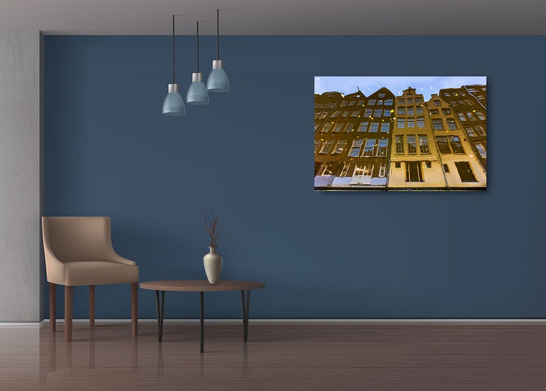 Amsterdam Printable, Reflections Wall Decor, Dutch Canal Wall Art ...