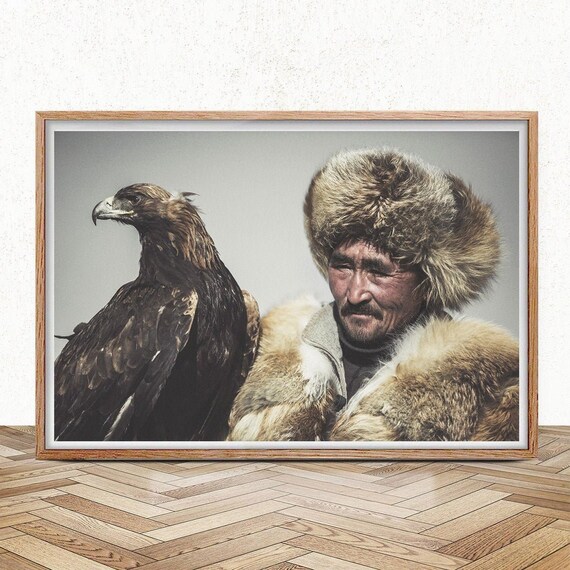 Eagle Hunter Printable Eagle Poster Mongolia Photography | Etsy