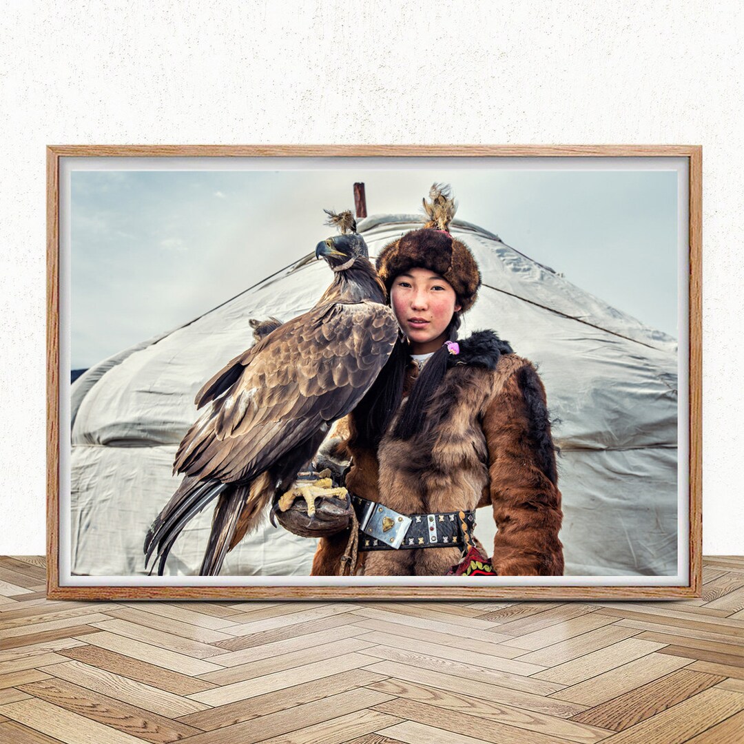 Eagle Hunter Printable Eagle Huntress Poster Mongolia - Etsy