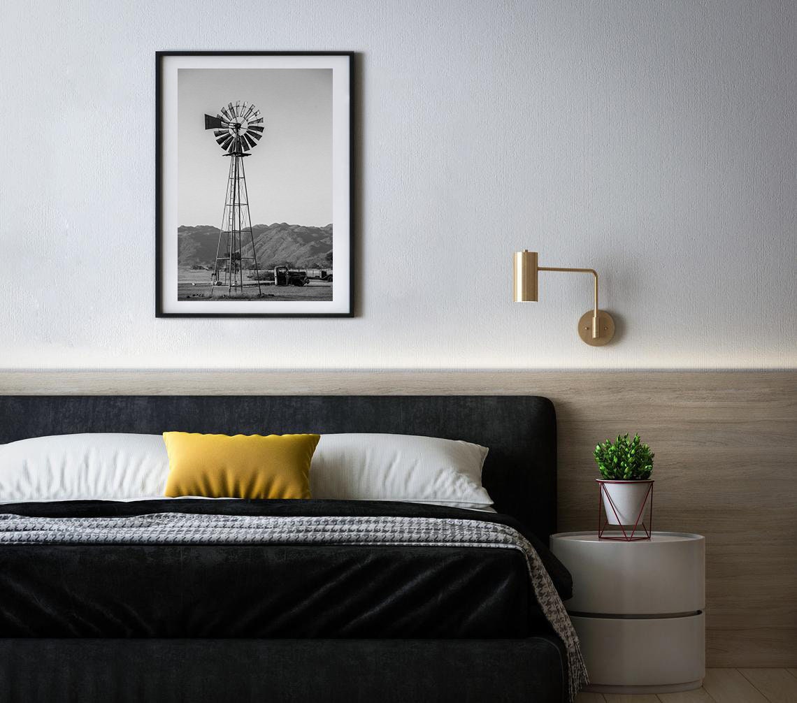 Windmill Art Print, Modern Farmhouse Printable, Farm Scenery, Rustic ...