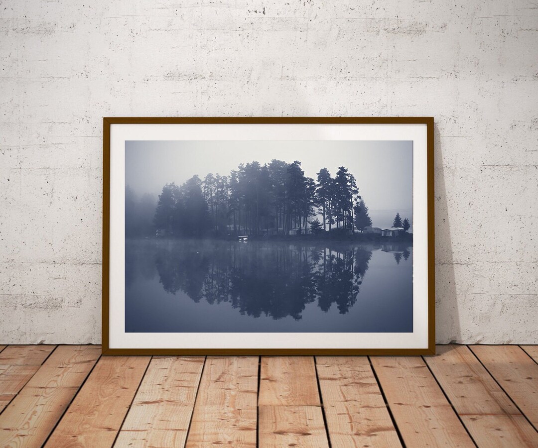 Camping Wall Art, Camp Wall Decor, Instant Download, Mountain Lake ...