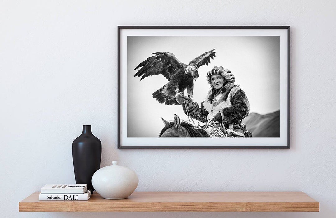 Mongolian Eagle Hunter Portrait, Indigenous Culture Fine Art Print ...