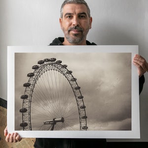 London Eye Poster, London Printable, Fine Art Photography, Digital ...