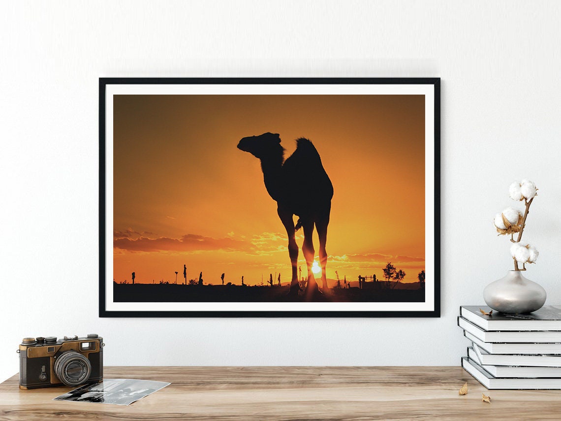 Camel Art Poster Sahara Desert Printable Africa Pastel - Etsy