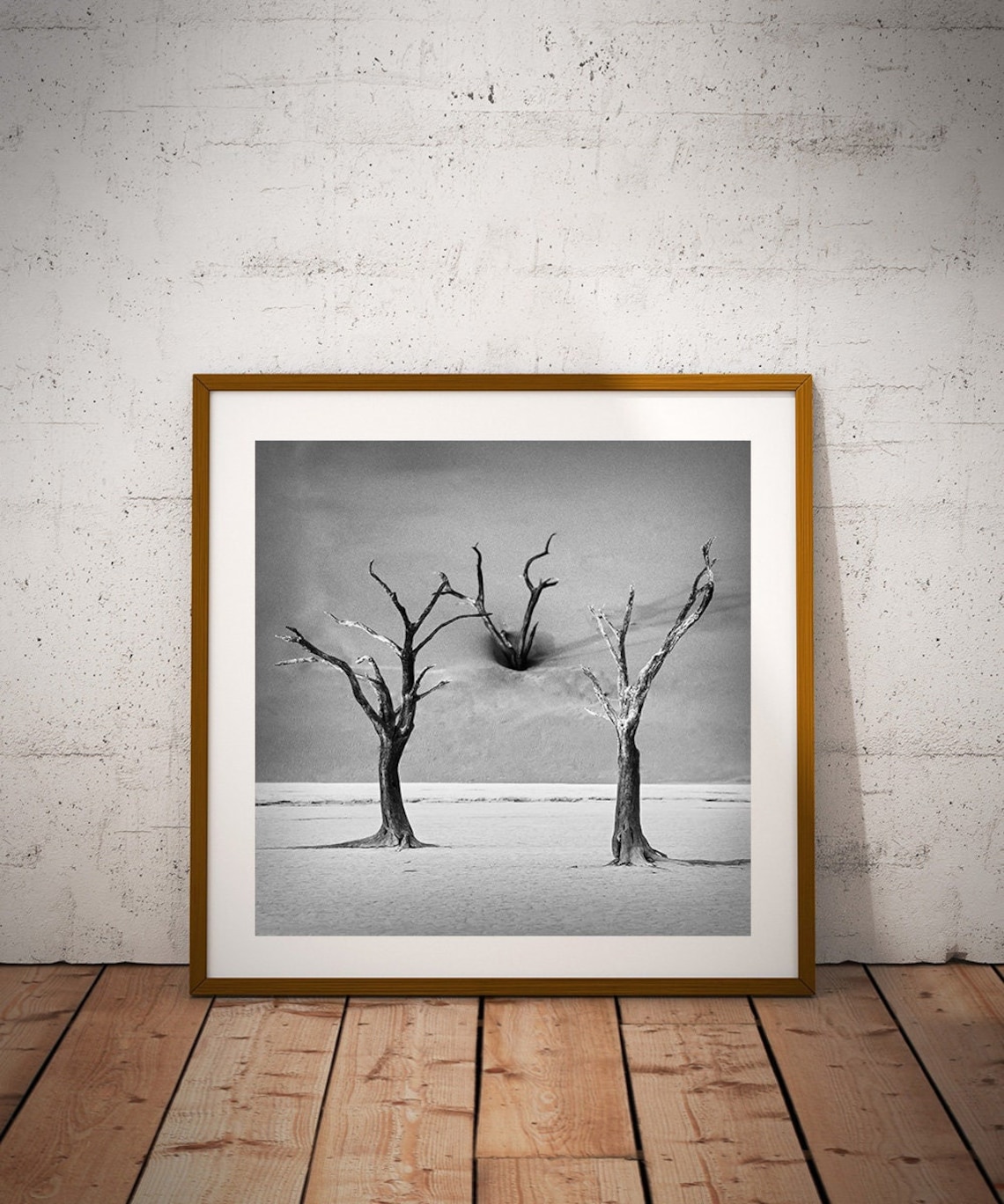 Desert Printable Dry Trees Wall Art Digital Download Black - Etsy