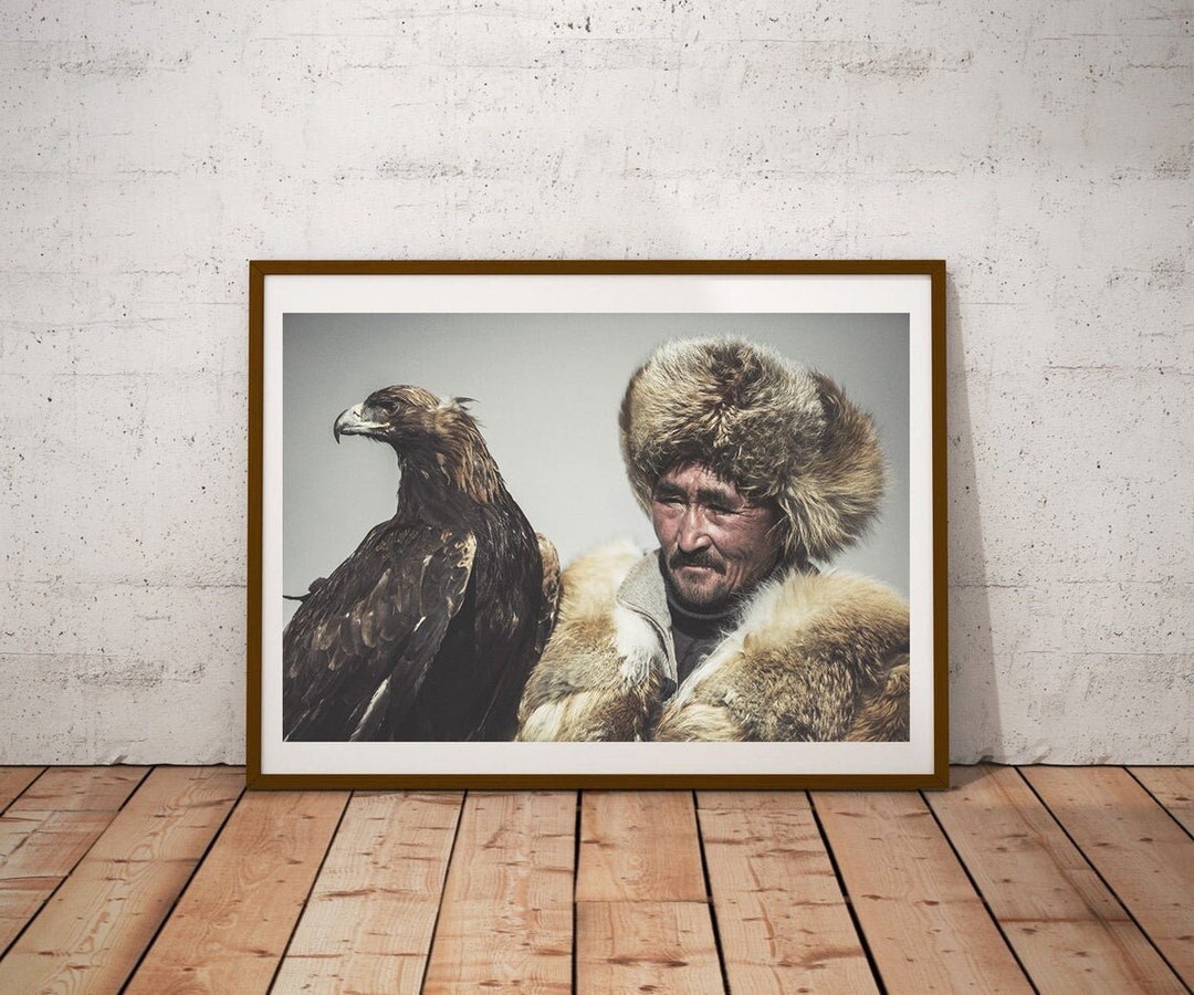 Eagle Hunter Printable, Eagle Poster, Mongolia Photography, Golden ...