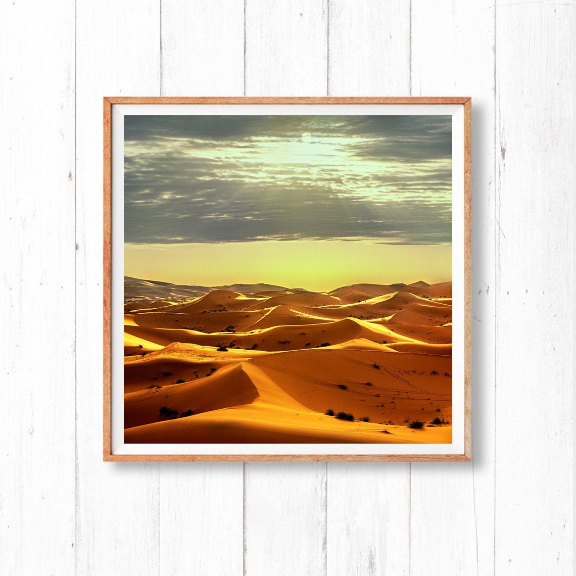Desert and Clouds Printable Sahara Square Print Instant - Etsy