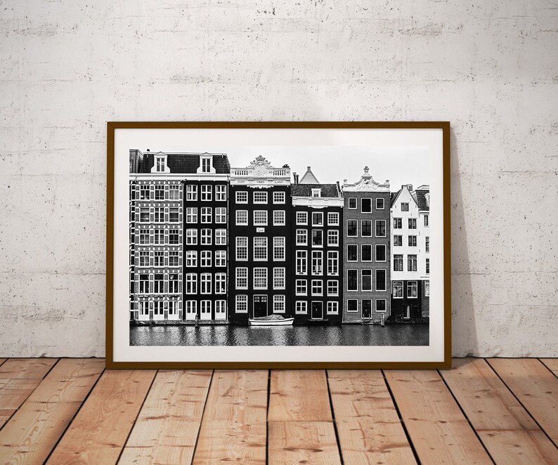 Amsterdam Canal Houses Printable, Netherland Architecture Photography ...
