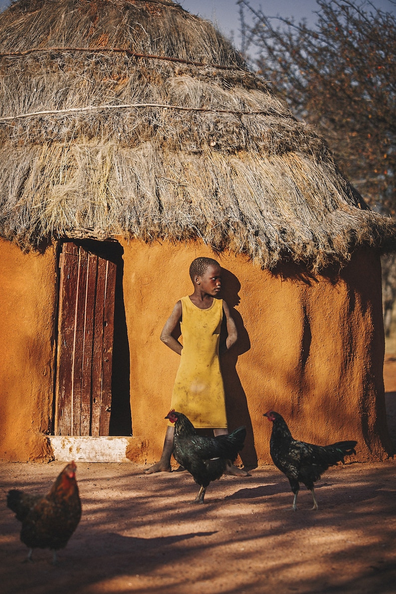 African Life Style Printable, Africa Tribal Art, Himba People Poster ...