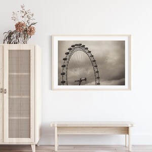 London Eye Poster, London Printable, Fine Art Photography, Digital ...