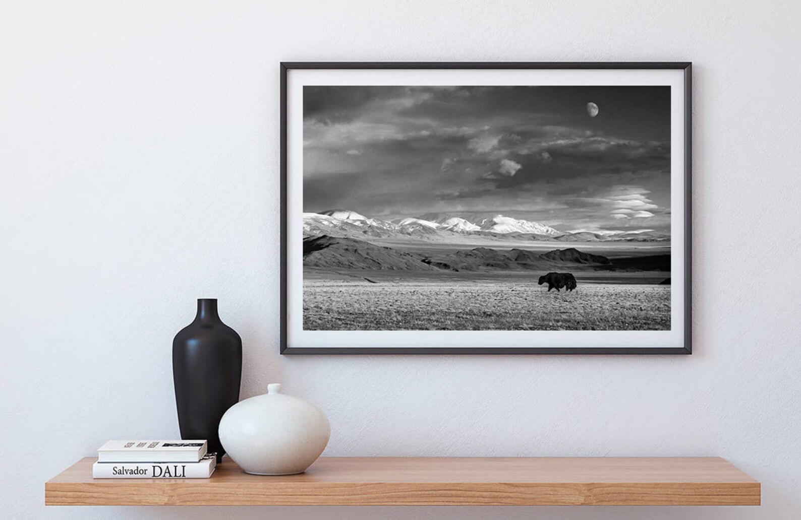 Mountain Landscape, Tibetan Yak Wall Art, Mongolia Printable, Travel ...