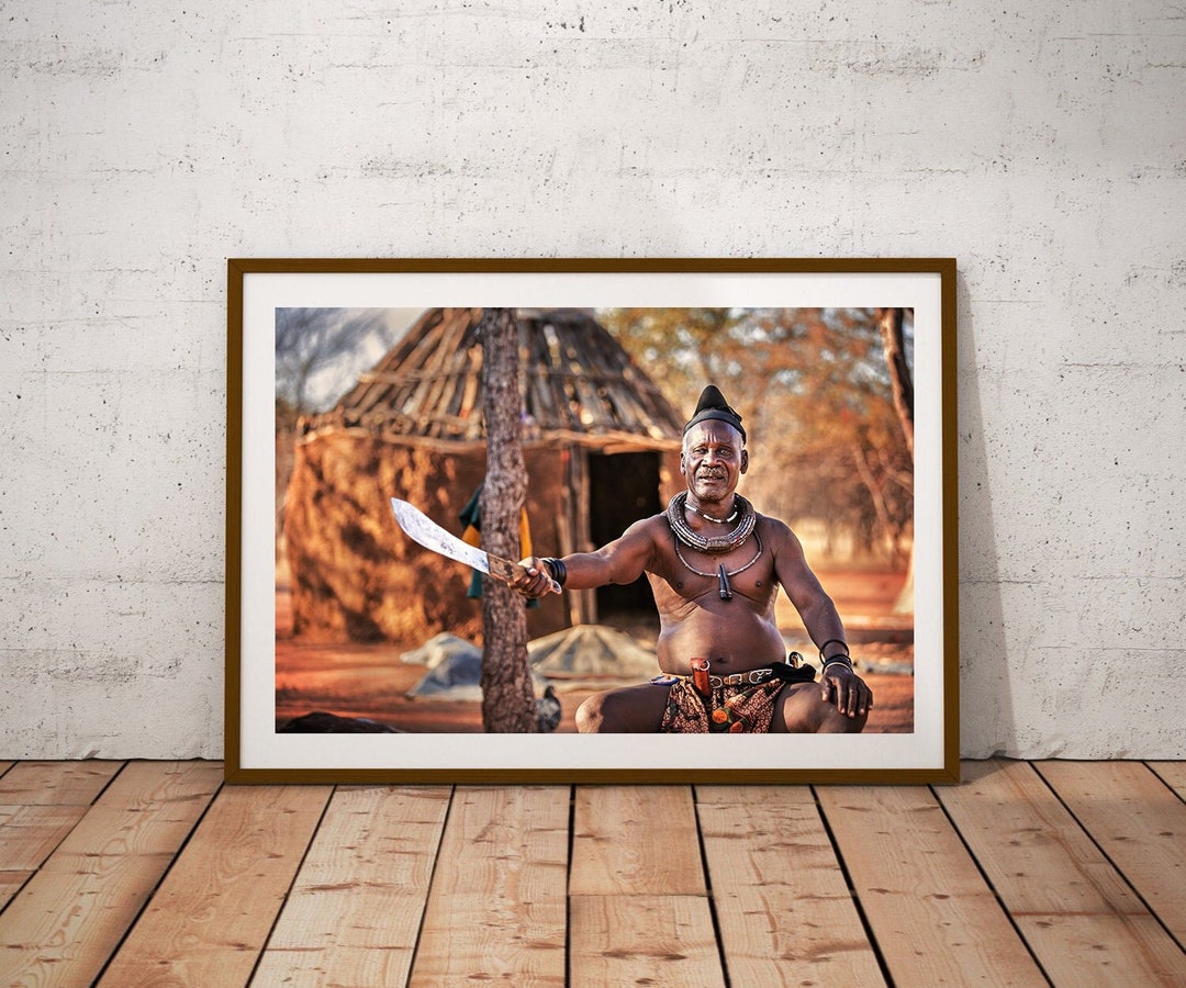 Himba Chief Photography Print, African Tribal Decor (instant Download ...