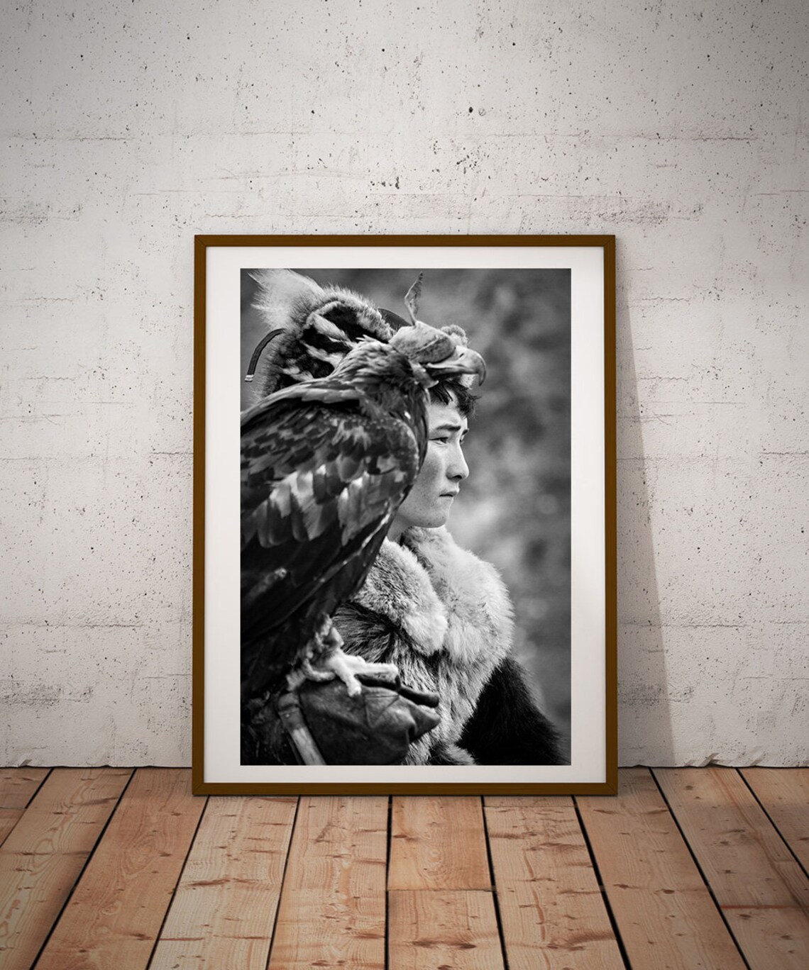 Eagle Hunter Portrait, Instant Download, Mongolian Hunter Printable ...