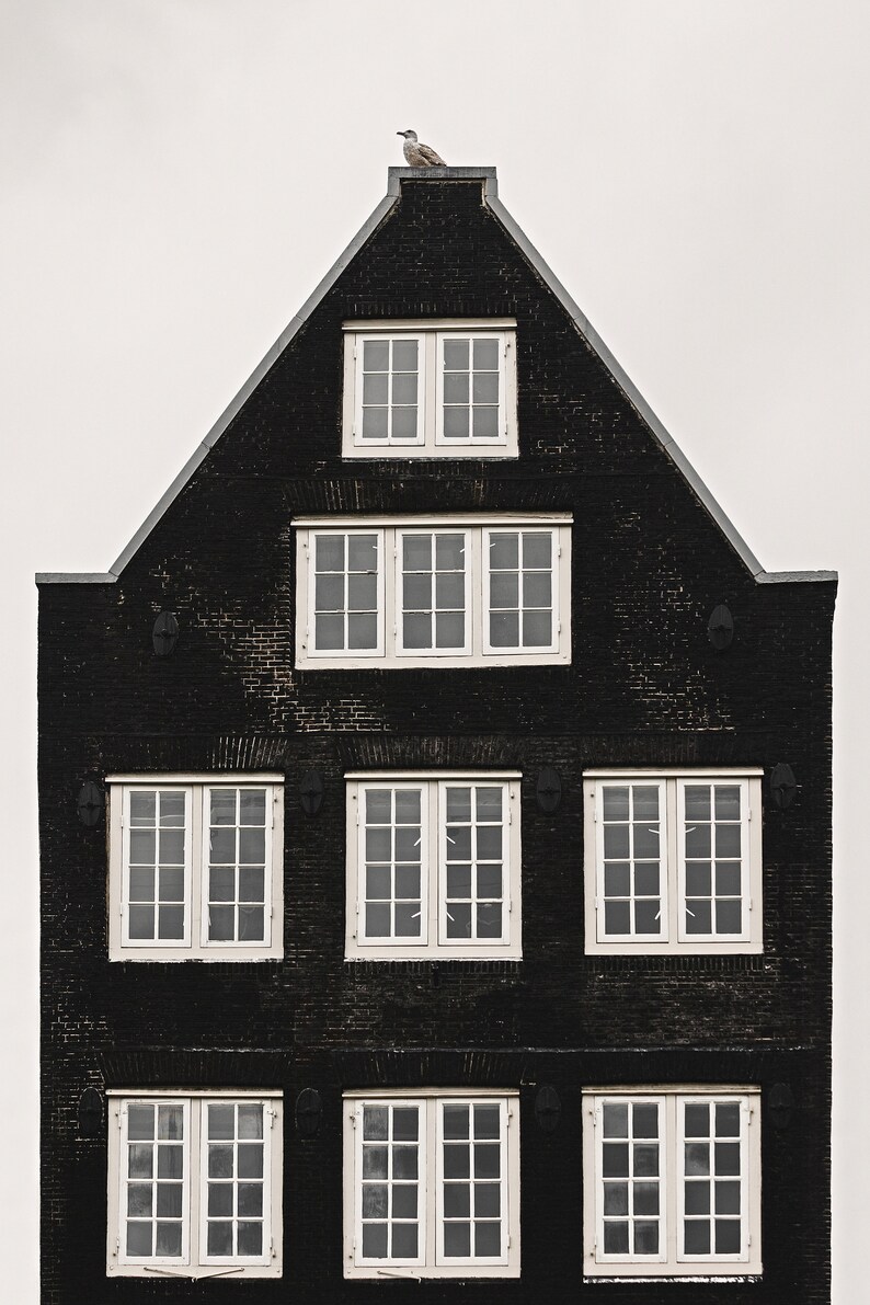 Amsterdam Printable Classic Dutch Buildings Wall Art Set of - Etsy