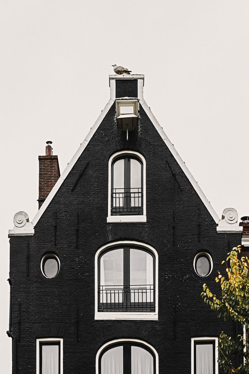 Amsterdam Printable Classic Dutch Buildings Wall Art Set of - Etsy