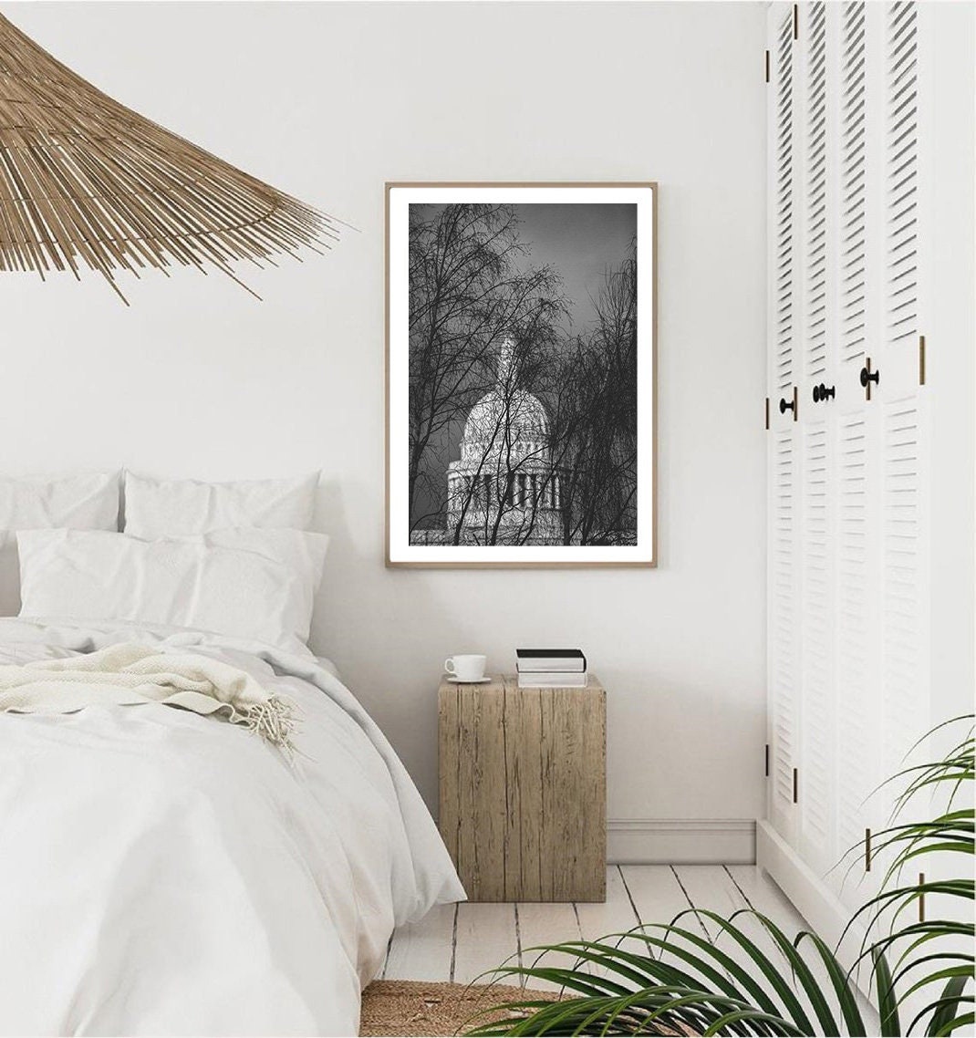 London Printable, St Paul's Cathedral Poster, Christian Cathedral Wall ...