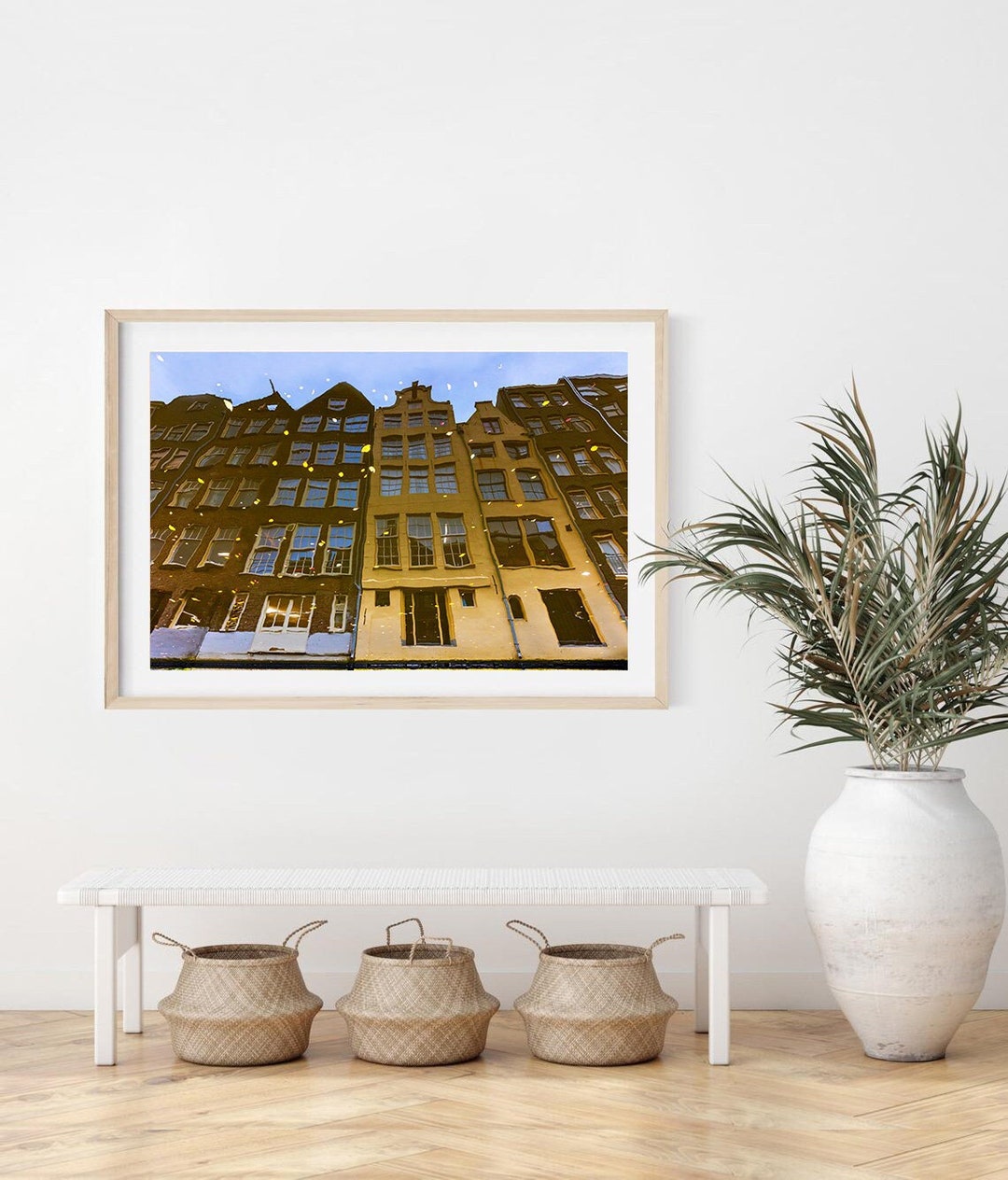 Amsterdam Printable Reflections Wall Decor Dutch Canal Wall - Etsy