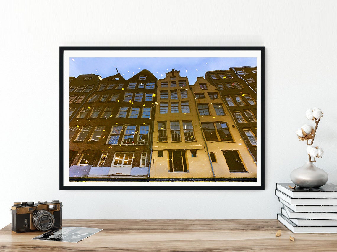 Amsterdam Printable, Reflections Wall Decor, Dutch Canal Wall Art ...