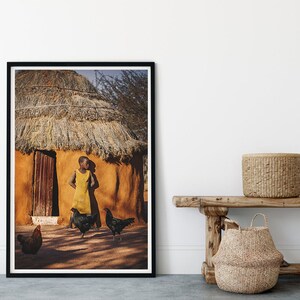 African Life Style Printable, Africa Tribal Art, Himba People Poster ...