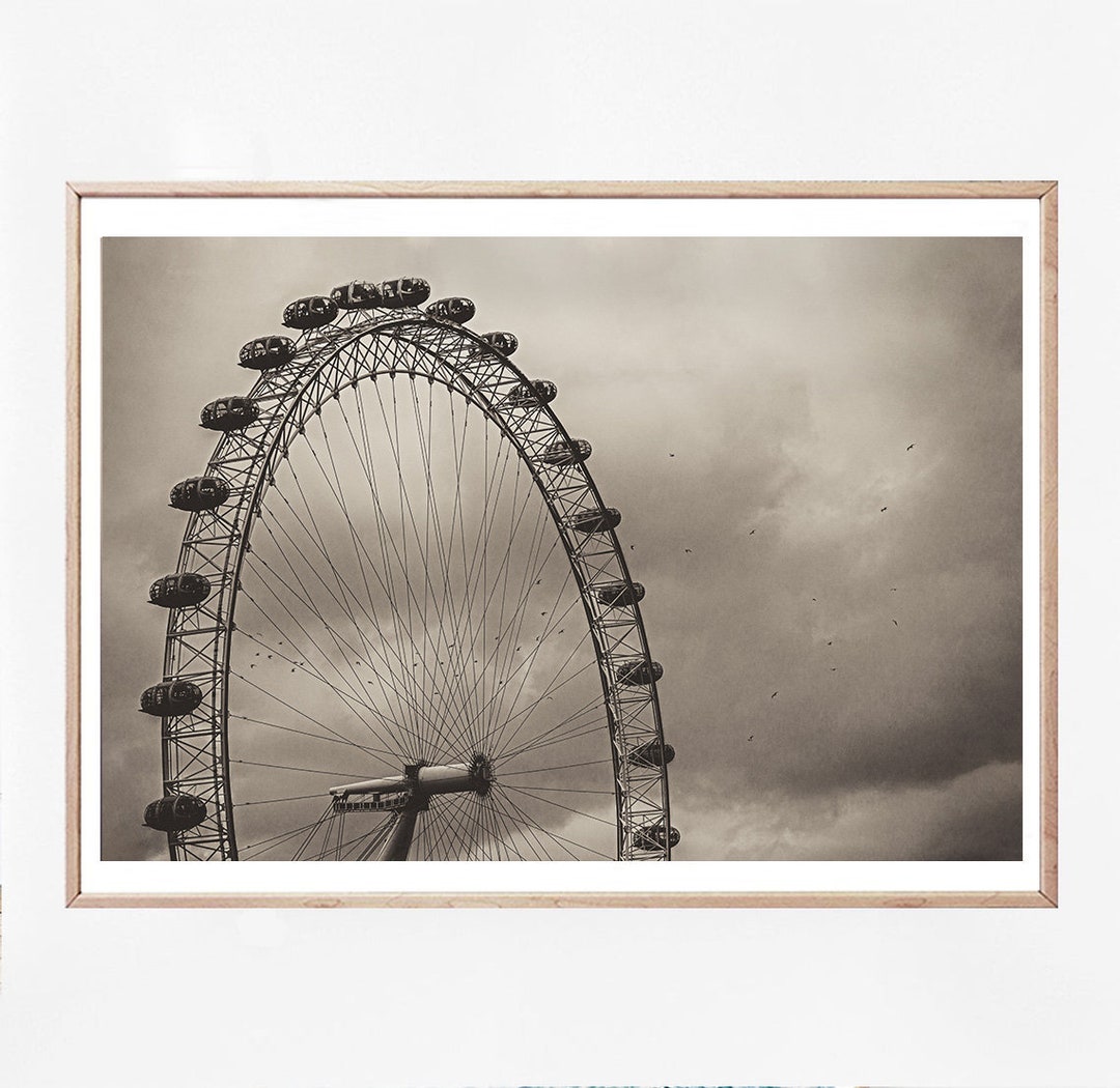 London Eye Poster London Printable Fine Art Photography - Etsy