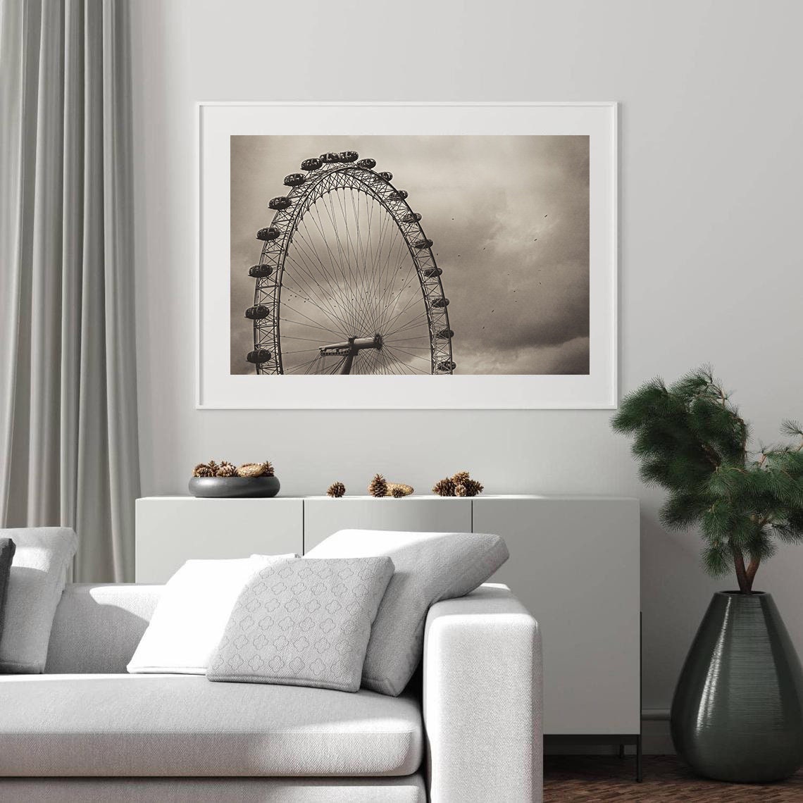 London Eye Poster London Printable Fine Art Photography - Etsy