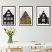 Amsterdam Printable Classic Dutch Buildings Wall Art Set of - Etsy