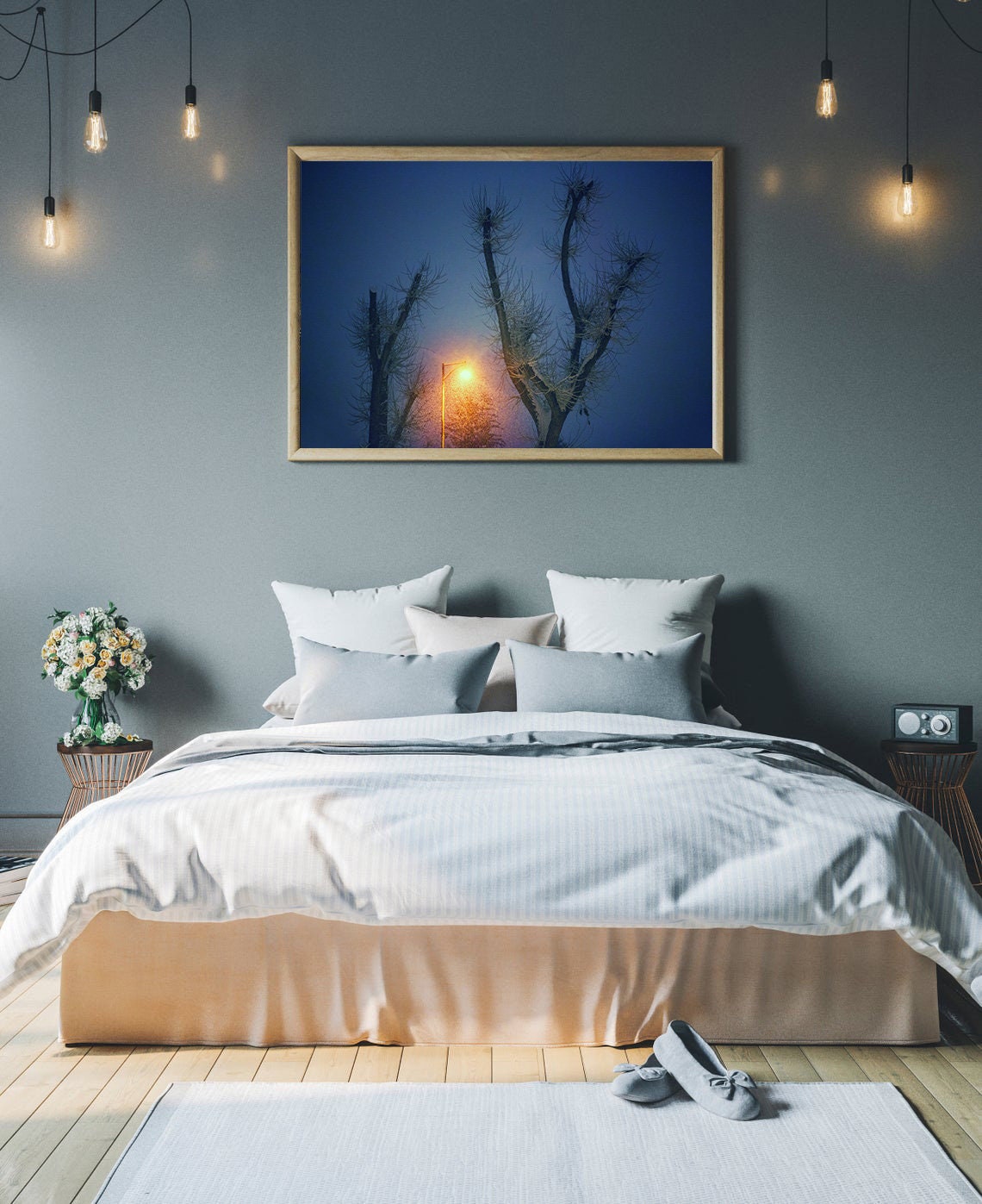 Winter Wall Decor, Snow Landscape Printable, Instant Download, Dry ...