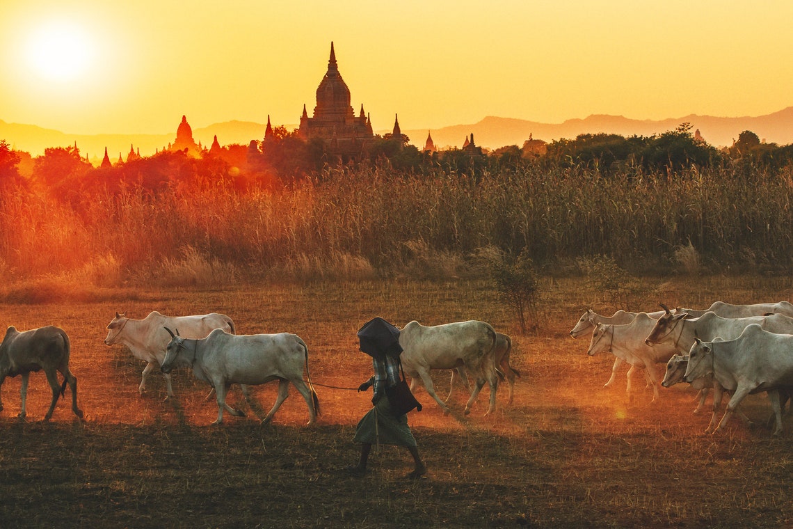 Myanmar Printable Instant Download Modern Wall Art Travel | Etsy