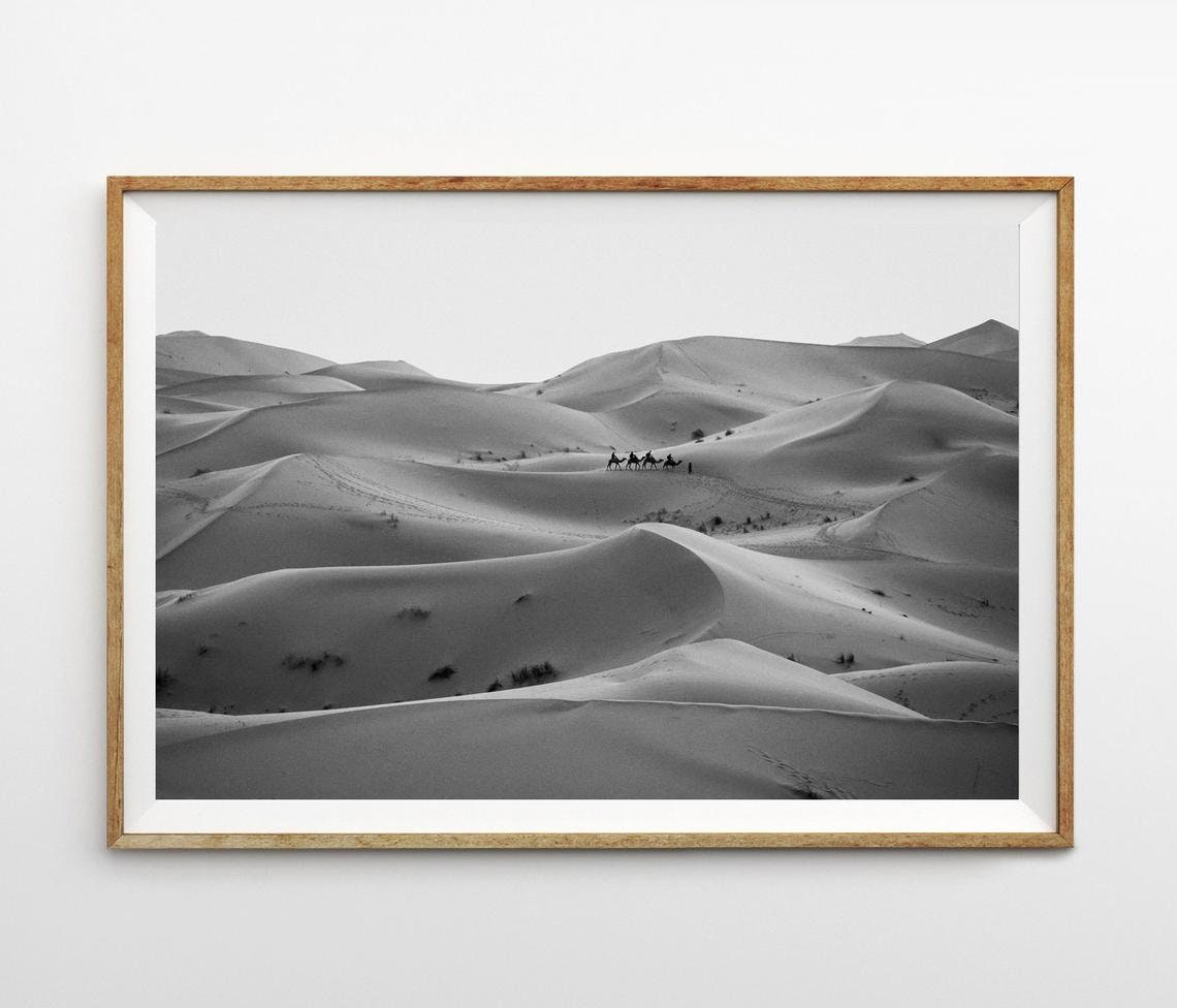 Desert Landscape Printable African Home Decor Sahara Wall - Etsy