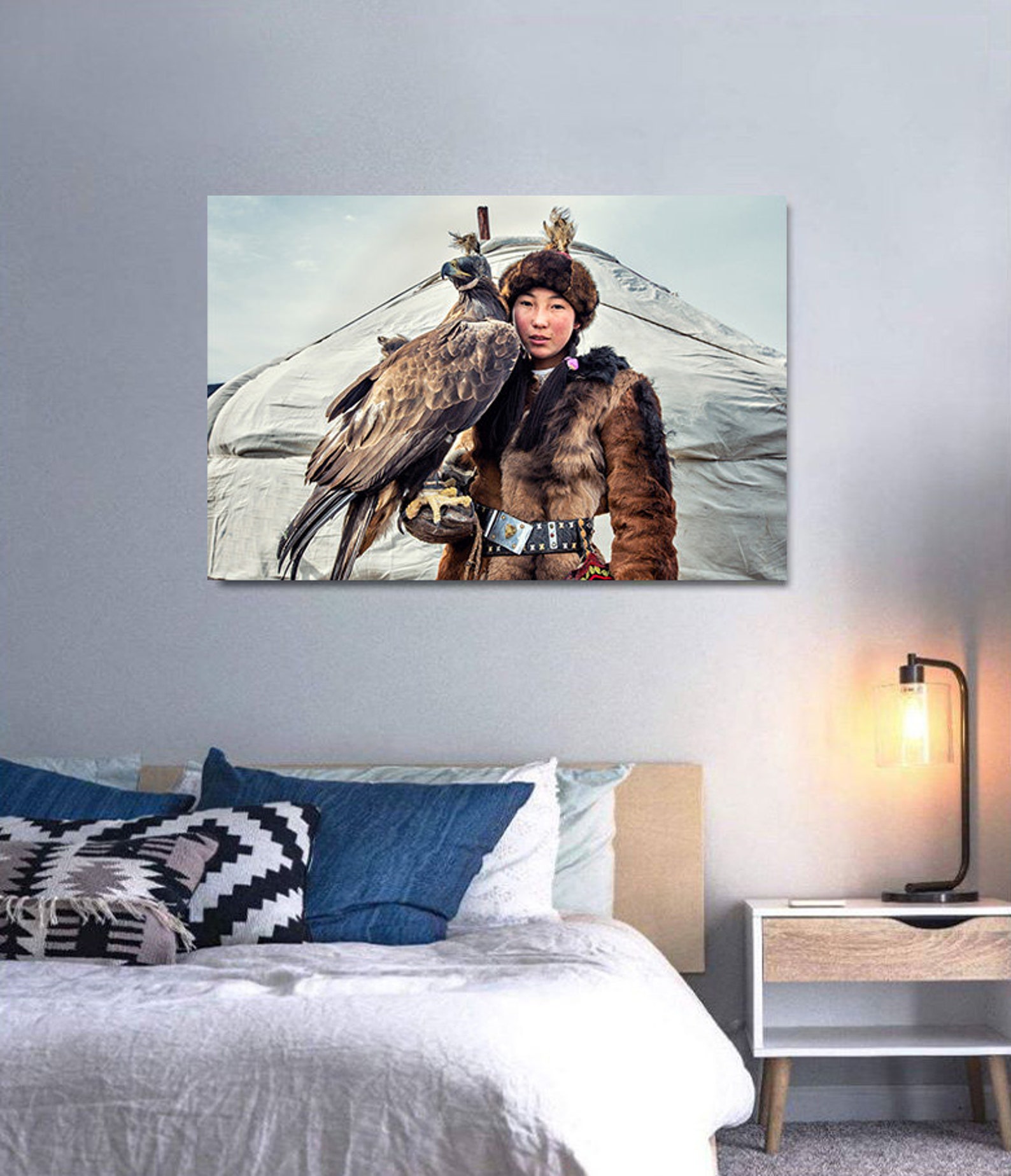 Eagle Hunter Printable Eagle Huntress Poster Mongolia - Etsy