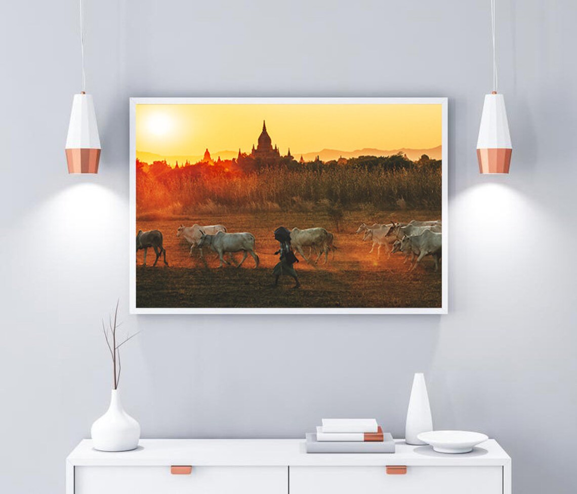 Myanmar Printable Instant Download Modern Wall Art Travel | Etsy