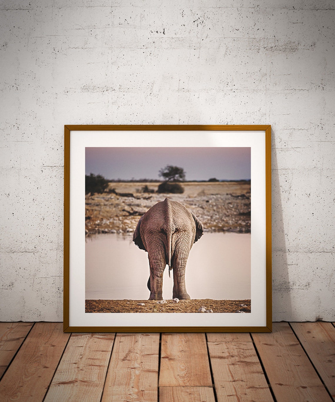 Square Animal Print Elephant Printable African Animal - Etsy