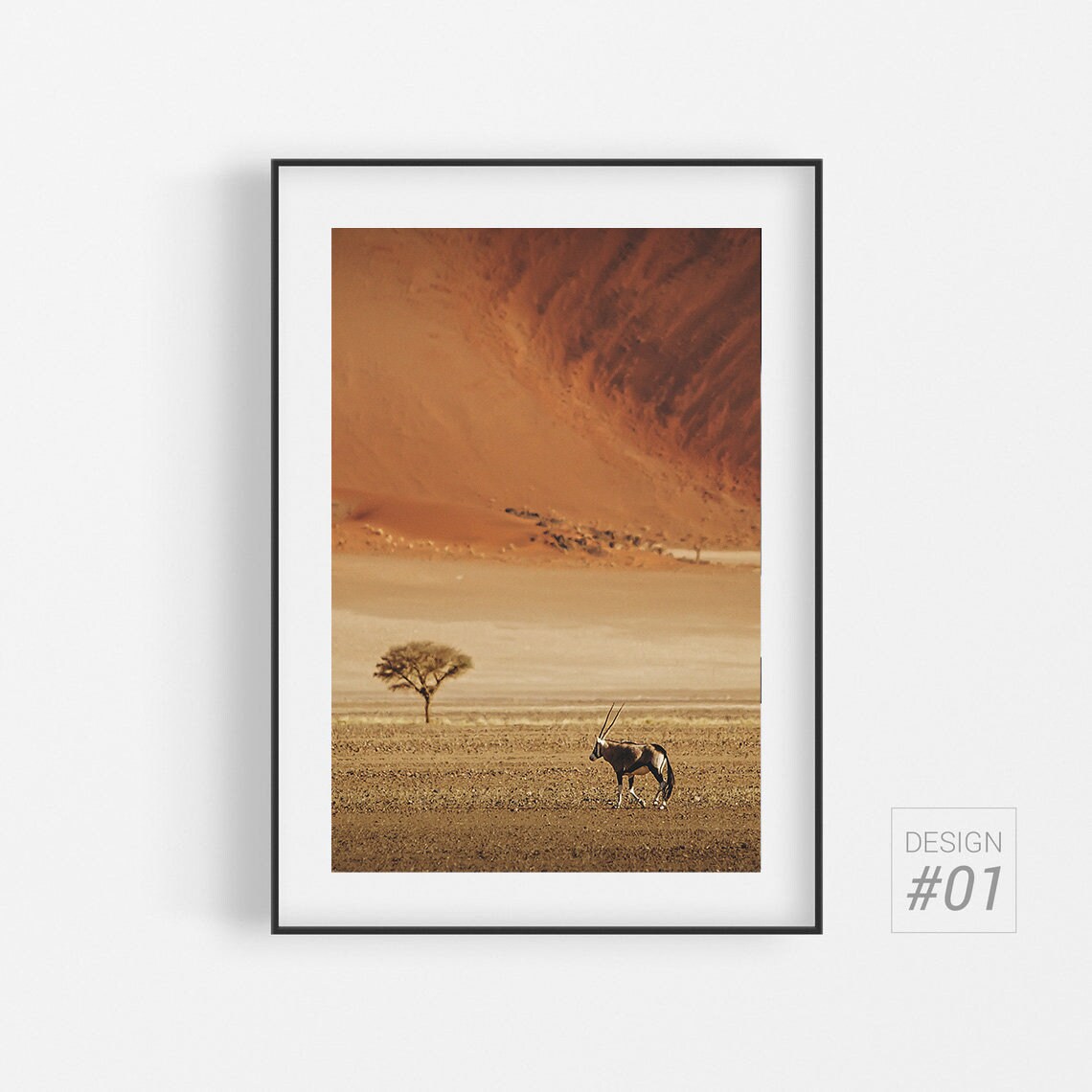 Desert Printable Oryx Gazellе Antelope Poster Set of 2 - Etsy