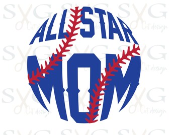 All Star Mom Svg - Etsy