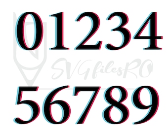 Tiktok Style Numbers - Etsy