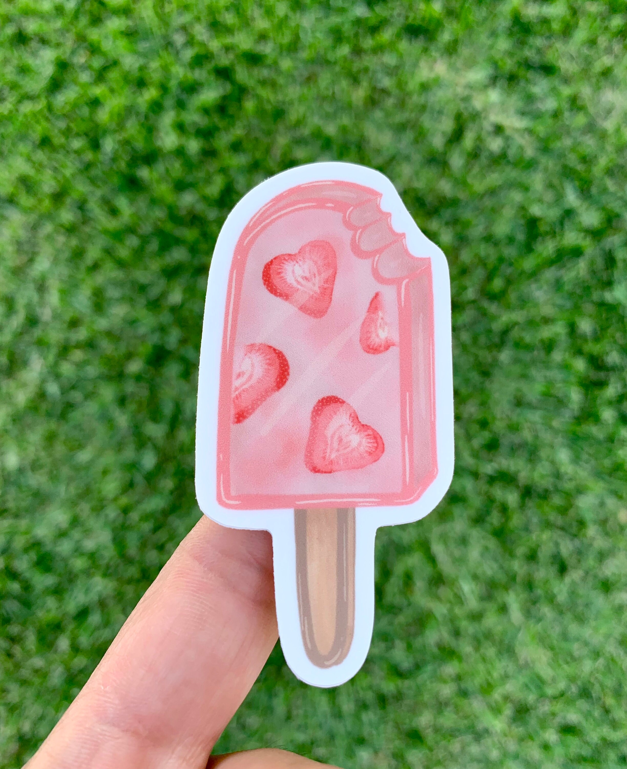 Paleta De Fresa Sticker, Pink Paleta, Strawberry Popsicle, Mexican ...