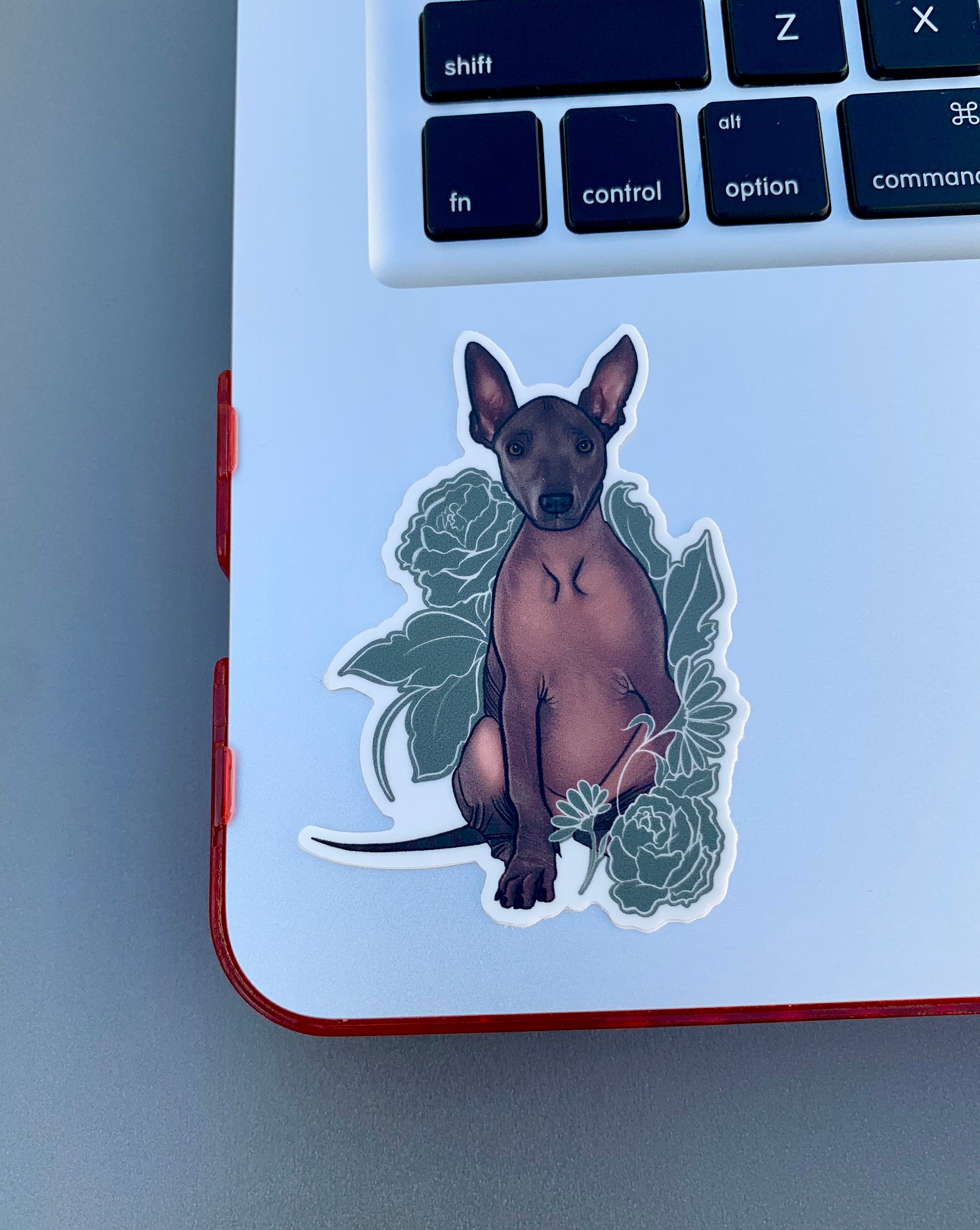 Dog Sticker Xolo Dog Xoloitzcuintli Mexican Dog Brown Dog - Etsy