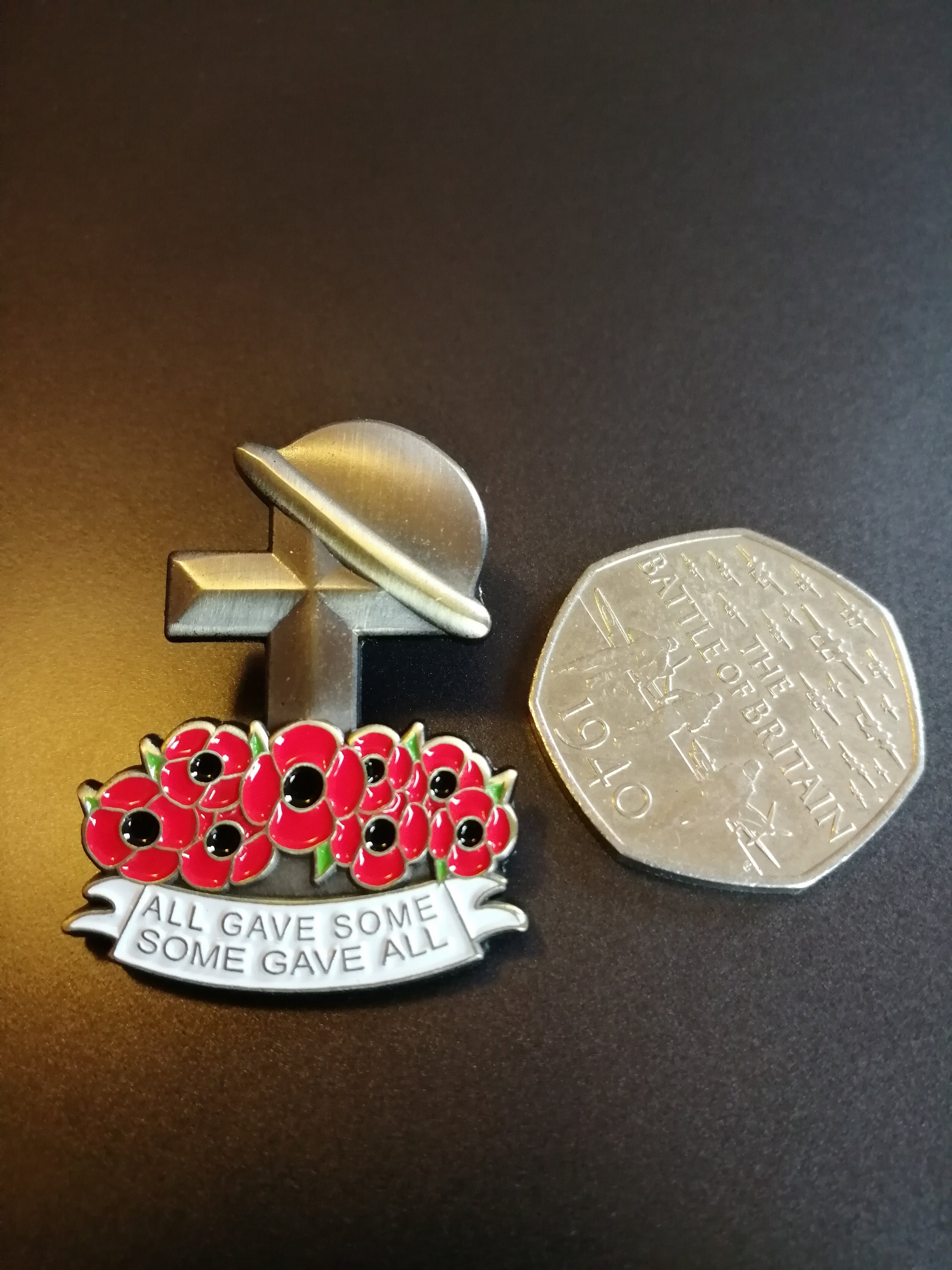 Poppy Pin All Gave Some Some Gave All - Etsy