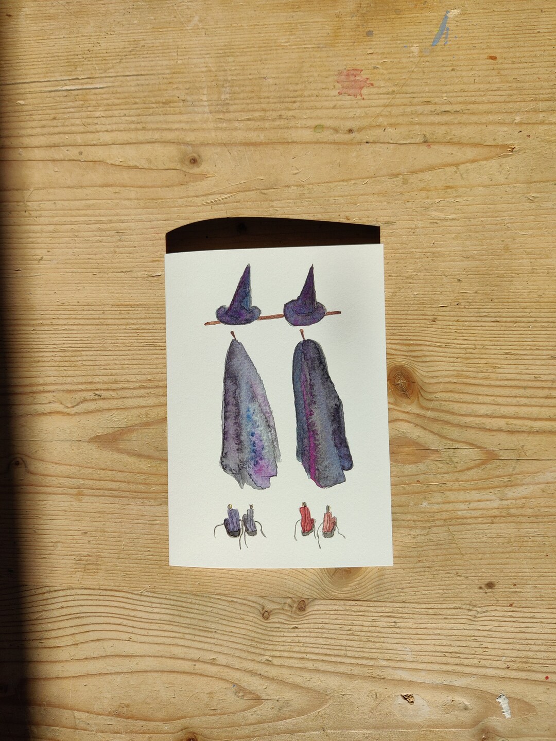Witches Cloaks Halloween Card: Every Day Anniversary Birthday Card - Etsy