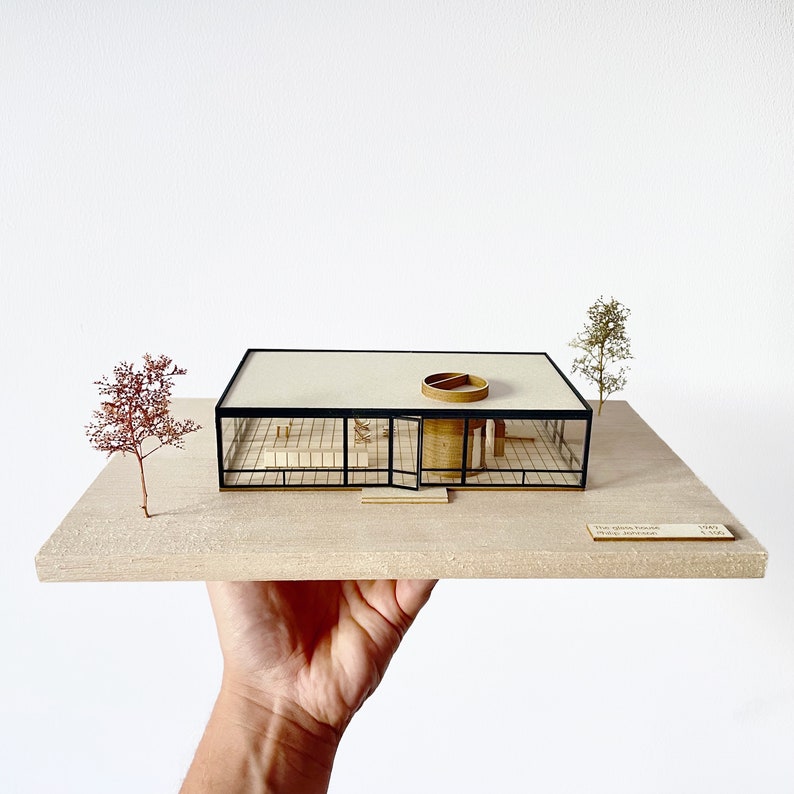 Architecture model - Philip Johnson's Glass House - 1/100 Scale - Etsy ...