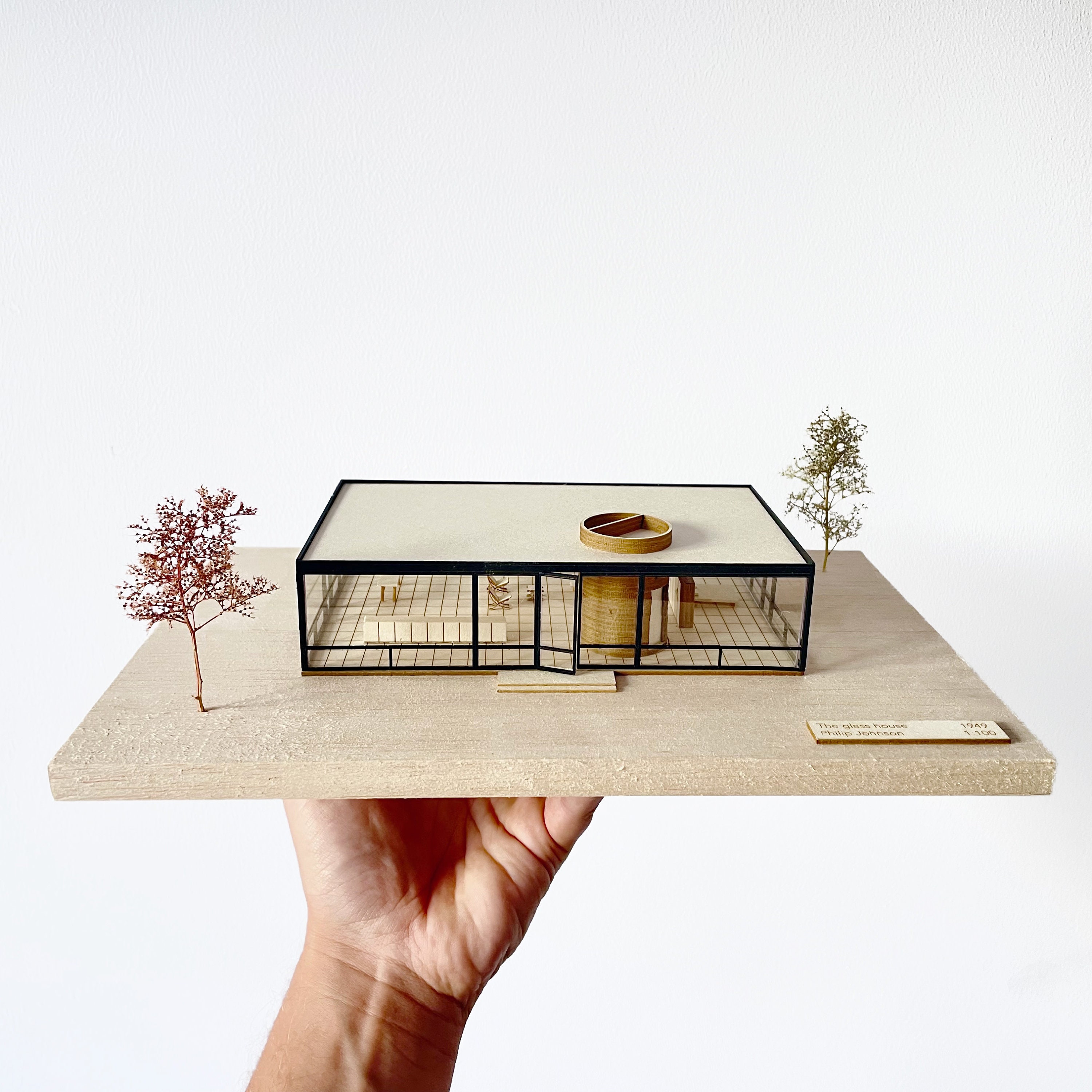 Architecture Model - Philip Johnson's Glass House - 1/100 Scale - Etsy UK