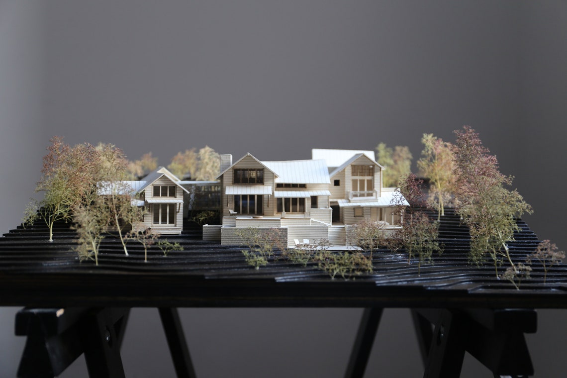 Architectural Model Custom 1/100 Scale Personalized Wooden Miniature of ...