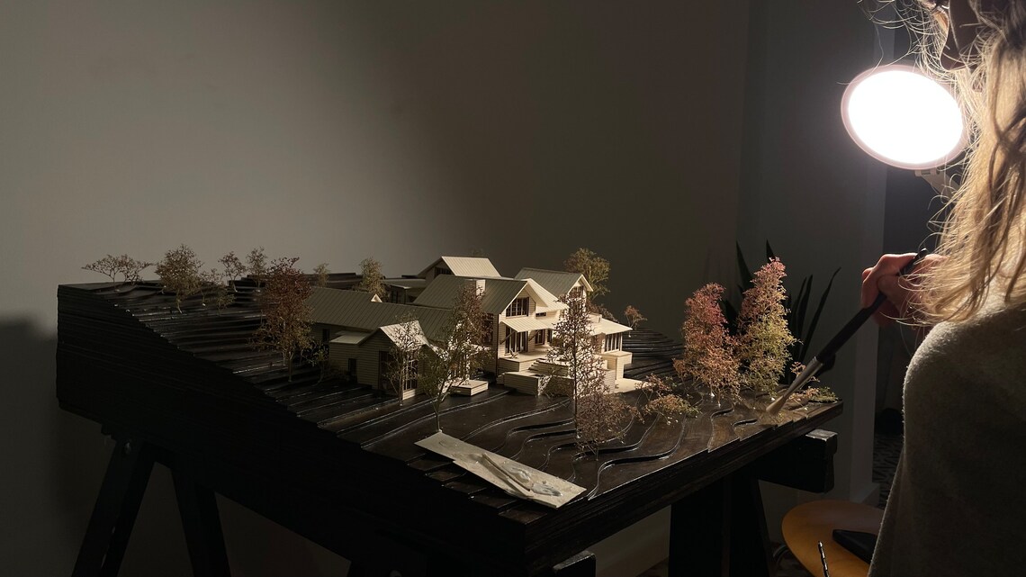 Architectural Model Custom 1/100 Scale Personalized Wooden Miniature of ...