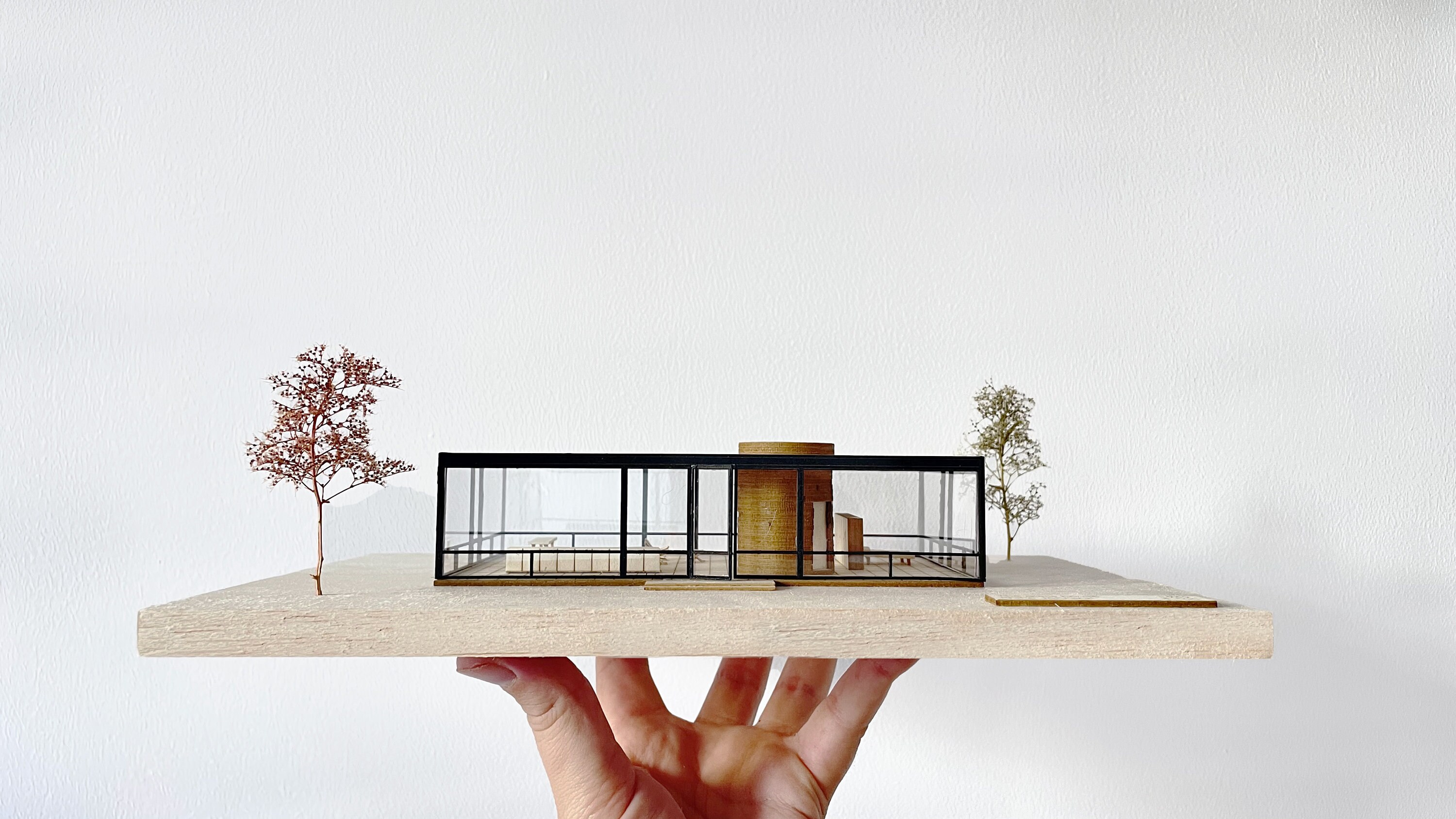 Architecture Model Philip Johnson's Glass House 1/100 - Etsy UK
