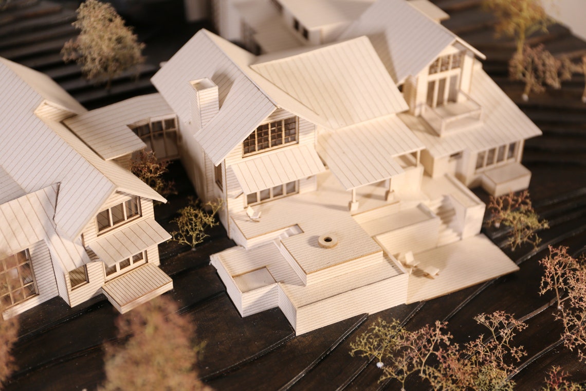 Architectural Model Custom 1/100 Scale Personalized Wooden Miniature of ...